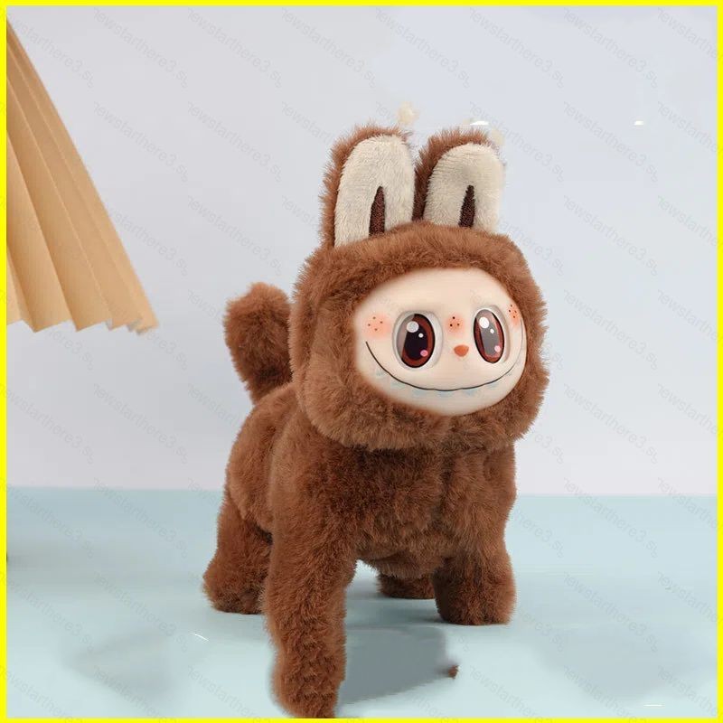 NS3 ไฟฟ้า labubu Fuzzy การ์ตูน ซิลิโคนใบหน้า เรืองแสงได้ วิ่งได้และร้อง ...