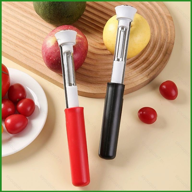 3a สีสุ่ม Telescopic Fruit Core Extractor เครื่องมือปอกเปลือกผลไม้ ...