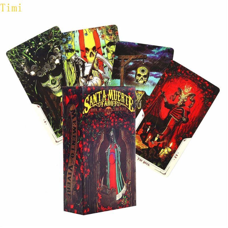 Timi Board Games Santa Muerte Tarot Cards Pack ฉบับลึกลับภาษาอังกฤษ ...