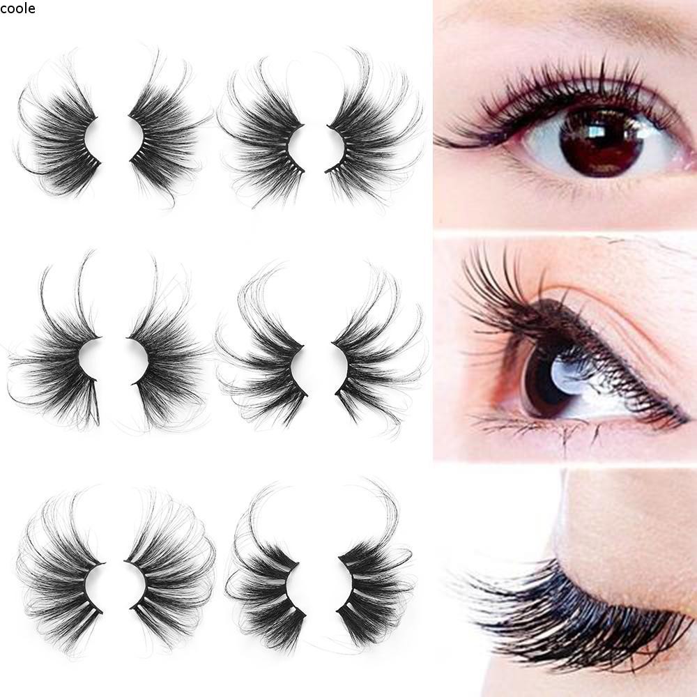 COOLE 1 คู่ 70 มม. Lash Extension Handmade Super Long Fluffies Criss ...