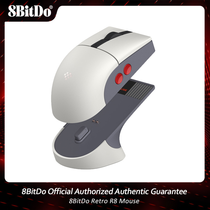 8BitDo Retro R8 เมาส์ PAW 3395 Optical Sensor DPI 26K ไร้สาย 4K Polling ...