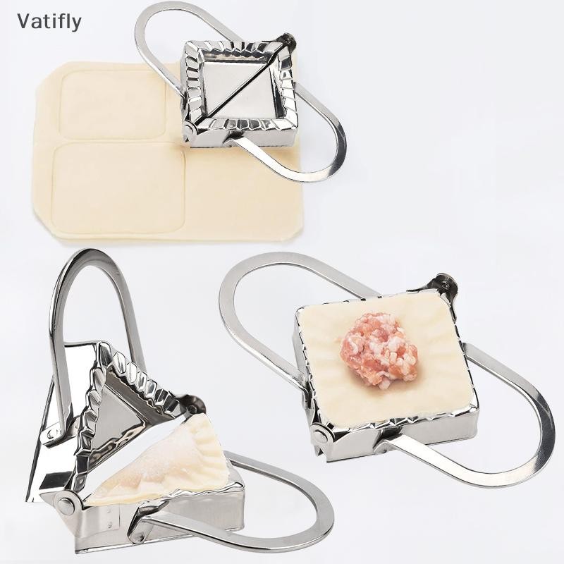 ใหม่สแตนเลส Dumpling Maker Wrapper, Square Ravioli Cutters, Pastry ...