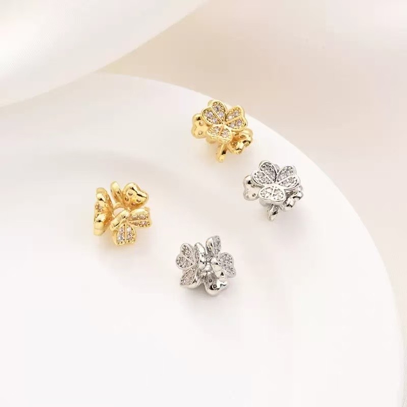 ลูกปัด Spacer 18K Trefoil Flower diy | Shopee Thailand