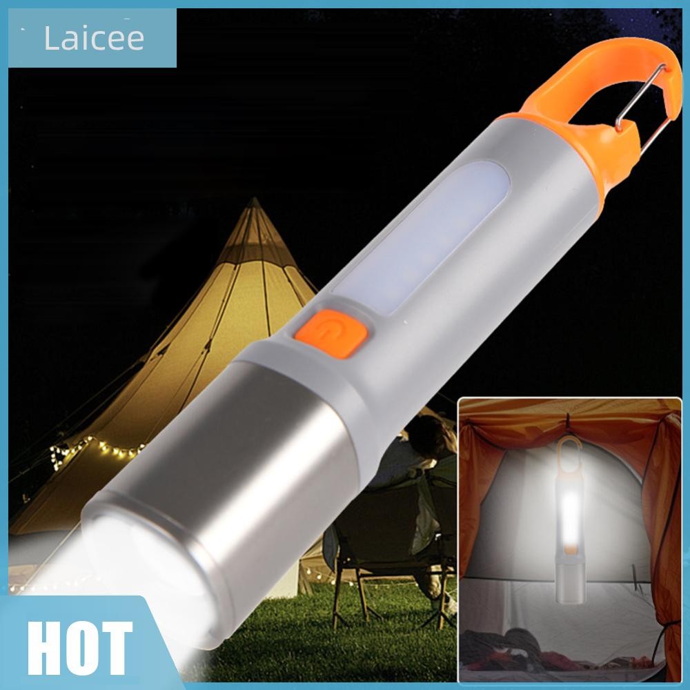 [Laicee.th] XPE+COB LED Camping ไฟฉายทรงพลังพร้อมตะขอโคมไฟฉุกเฉิน Zoomable ชาร์จ USB สว่างสำหรับ ...