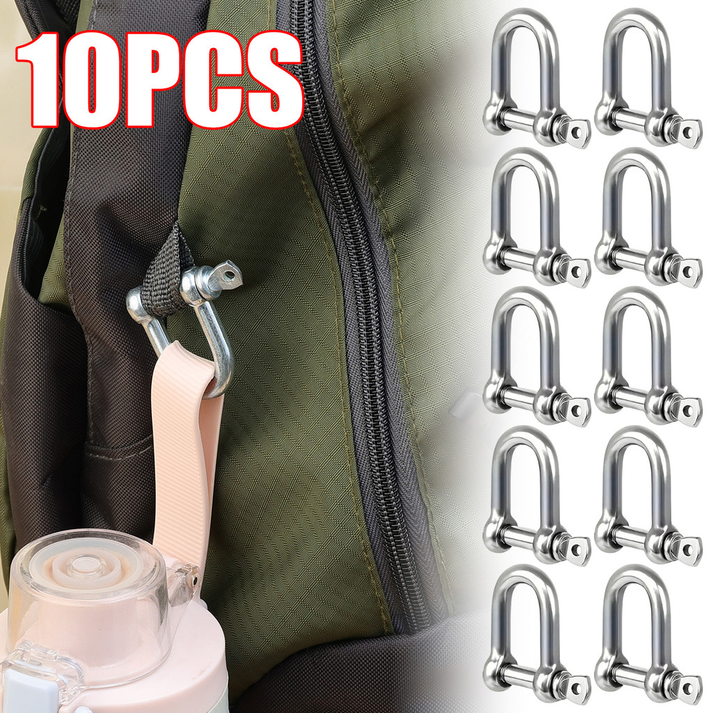 [3-5 วันมาถึง]D-Shackle Lock Clips เหล็กคาร์บอน M6, ฮาร์ดแวร์ขุดอเนก ...