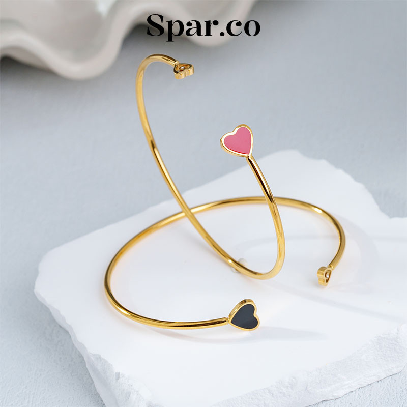 spar.co ทองรักหัวใจเปิดกำไล - ทำให้หัวใจหมุนระหว่างข้อมือ SP-1353 ...