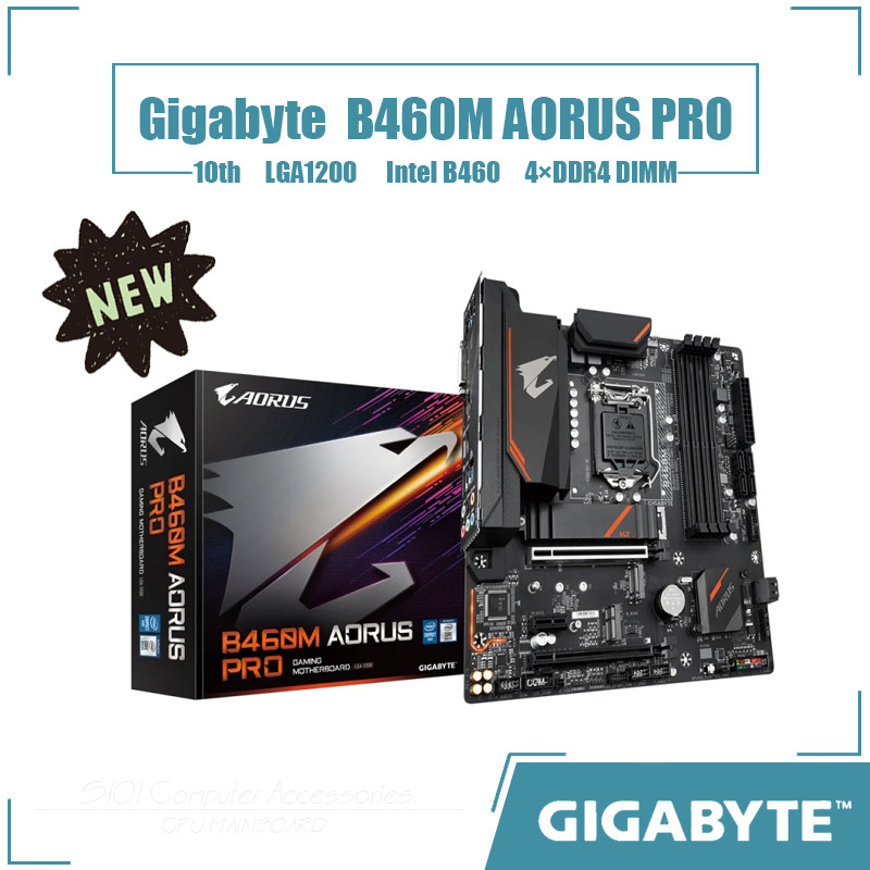 [ใหม่] เมนบอร์ด Gigabyte B460M AORUS PRO Intel B460 128GB 4DDR4 DIMM ...