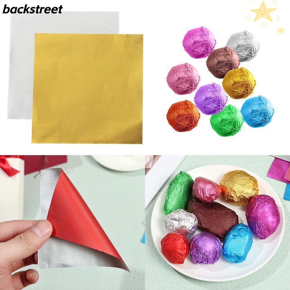 BACKSTAGE 100 pcs แพคเกจกระดาษสี Candy Baking Tin อาหารงานแต่งงาน ...