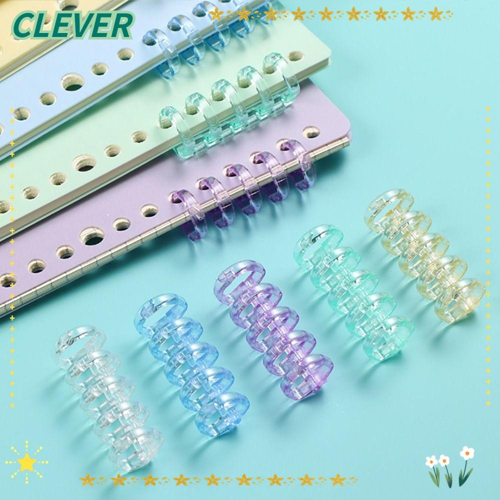CLEVER 10 ชิ้นหลวม Leaf, Binding Spines Snap แยก A4 A5 A6 Notebook ...