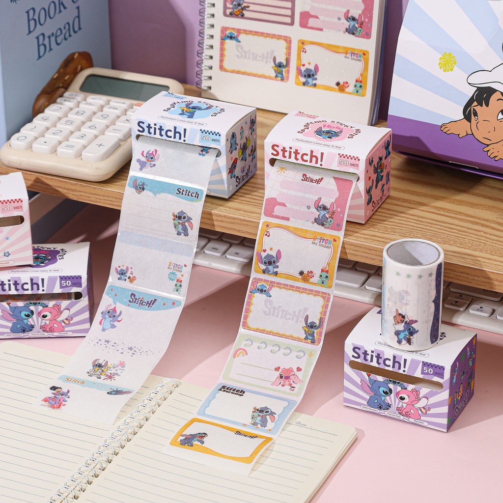 Ossayi Pull-out Sticky Notes Kawaii Stitch สติกเกอร์ฉลาก Stitch Self ...