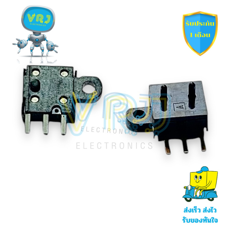 สวิตช์ไมโคร Micro Switch 2 ปุ่มกด 3 ขา ขนาด 7x7 มม. แพ็ค 10 ตัว ใช้สั่ง ...