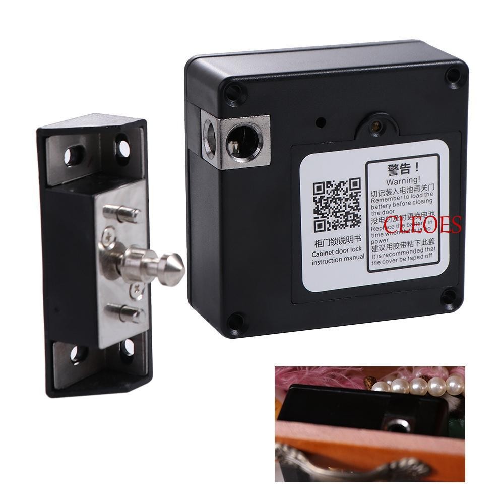 CLEOES ล็อคลิ้นชักอัจฉริยะ, การ์ด IC ติดตั้งง่าย RFID สมาร์ทล็อค, DIY ที่มองไม่เห็น Hidde ...