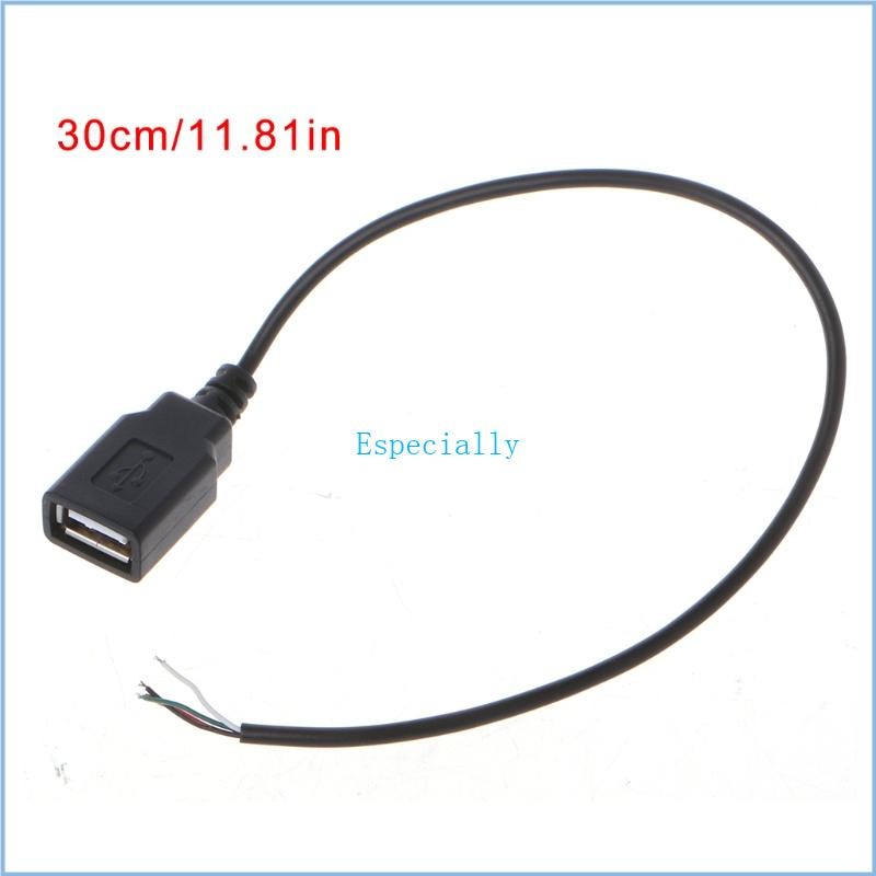 ESP USB 2 0 ประเภท A แจ็คหญิง 4 สายการชาร์จข้อมูล Power Pigtail สาย ...