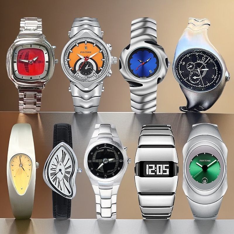 นาฬิกาควอตซ์ซีรีส์ย้อนยุค Y2K Millennium Alien รุ่นดั้งเดิม นิชเรโทร ...