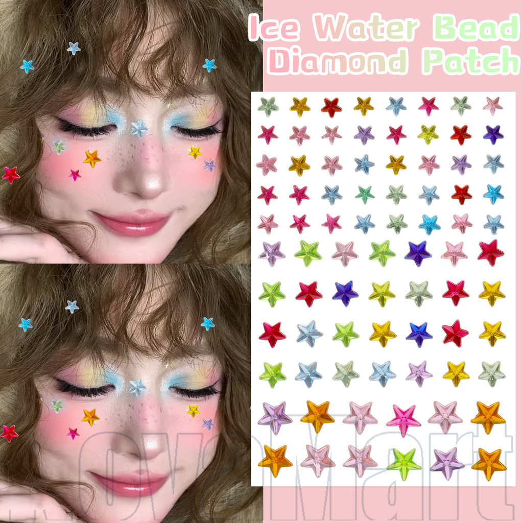 2-4PCS Star Diamond Sticker - DIY Face Jewels อุปกรณ์แต่งหน้า - เทศกาล ...