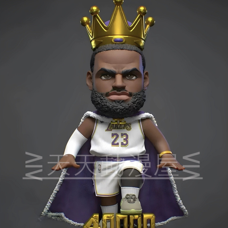 NBA Star Model สินค้าบาสเก็ตบอล King LeBron James Little Emperor LeBron ...