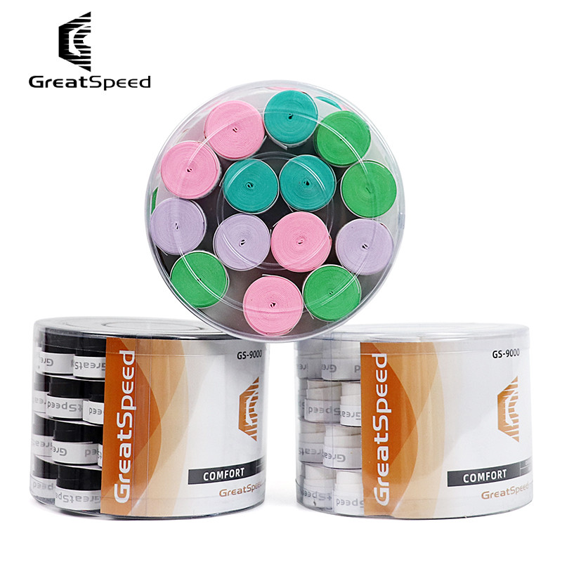 GS9000 60 ชิ้น Sticky Grip เทปสําหรับเทนนิสไม้แบดมินตัน Pickleball ...