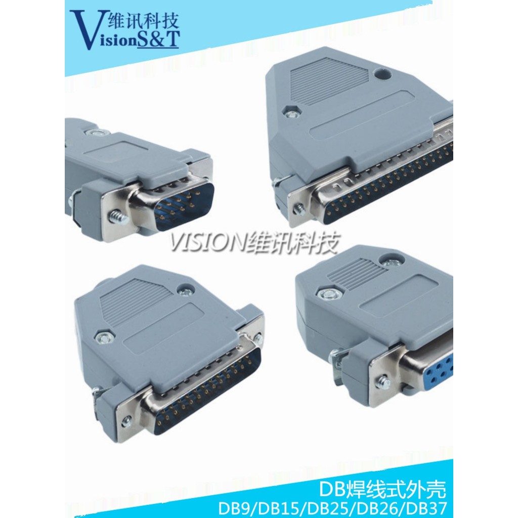 Serial Plastic Shell DB9 DB15 DB25 DB26 DB37 คู่แถวเชื่อมลวดซ็อกเก็ต ...