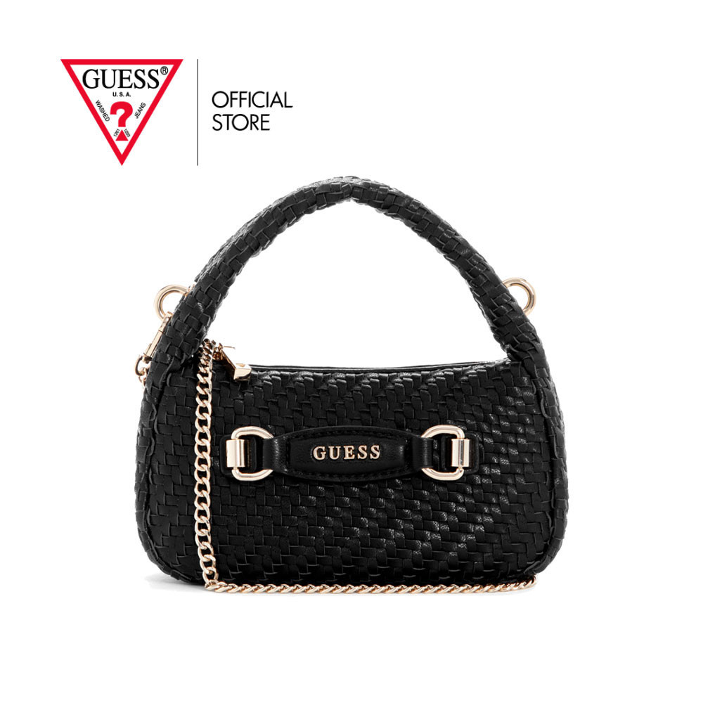 GUESS กระเป๋า รุ่น WG953073 FRANCY MINI HOBO สีดำ | Shopee Thailand