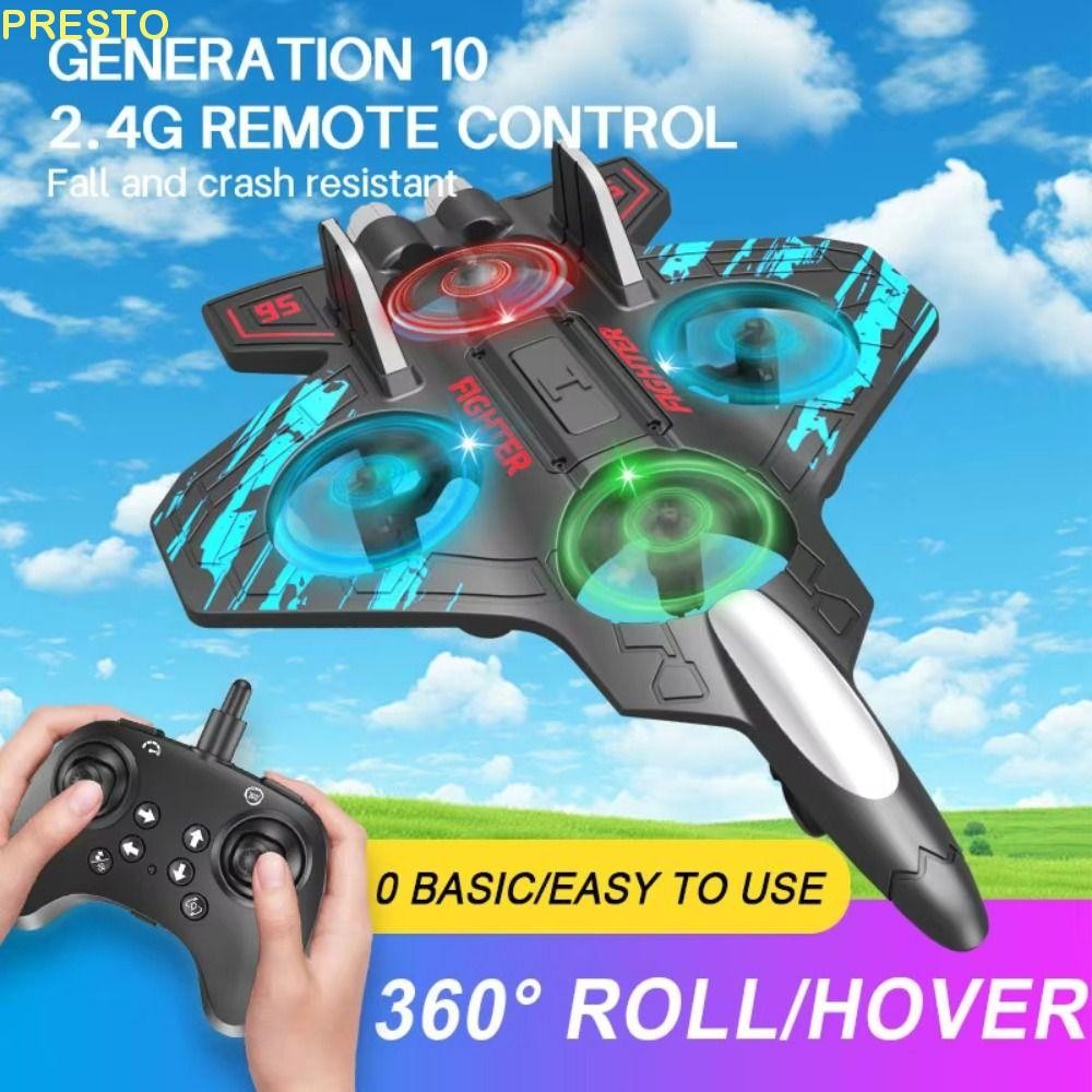 PRESTO รีโมทคอนโทรลโฟม Fighter, Gravity Sensing RC Drones เครื่องร่อนบินเฮลิคอปเตอร์ของเล่น ...