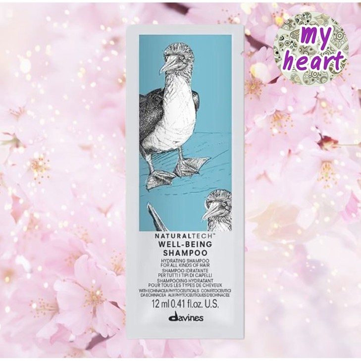 Davines Well-Being Shampoo 12 ml แชมพู ที่คืนความชุ่มชื้นและปรับสมดุล ...