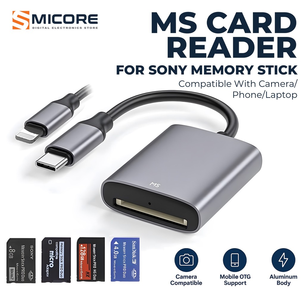 MS Card Reader Sony Memory Stick Pro Duo OTG รองรับ IPh7-15 Android ...