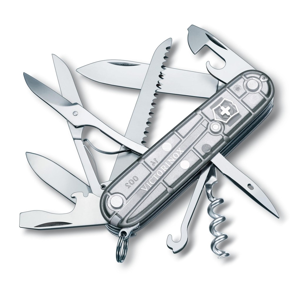 VICTORINOX Huntsman Silver Tech Swiss Army Knife Multifunctional ...