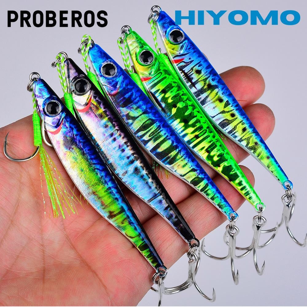 PROBEROS 1pcs Micro Jig 10g,17g,21g,28g,40g,cast Metal Jig Lure Assist ...