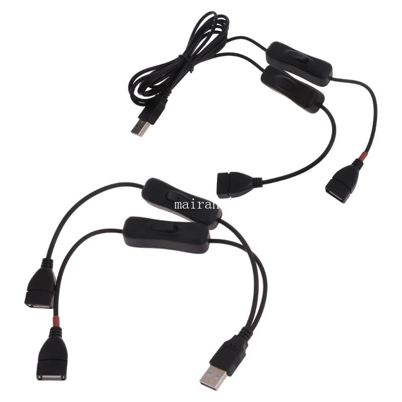 MT Data Transfer Wire สายไฟ USB พร้อมสวิตช์คู่ รองรับการชาร์จ | Shopee ...