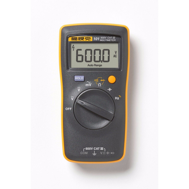 Fluke 101 F101 Digital Basic Pocket Digital Multimeter Meter AC DC Volt ...