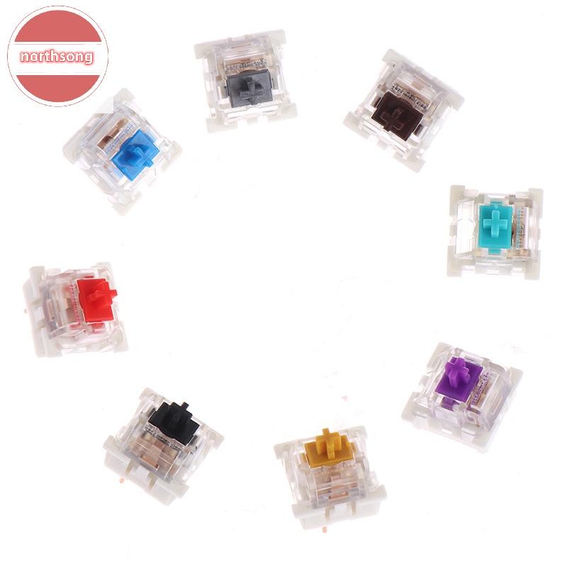 NOR 10 ชิ้น/ล็อต outemu mx สวิทช์ 3 พินคีย์บอร์ดสีดําสีฟ้าสีน้ําตาล ...