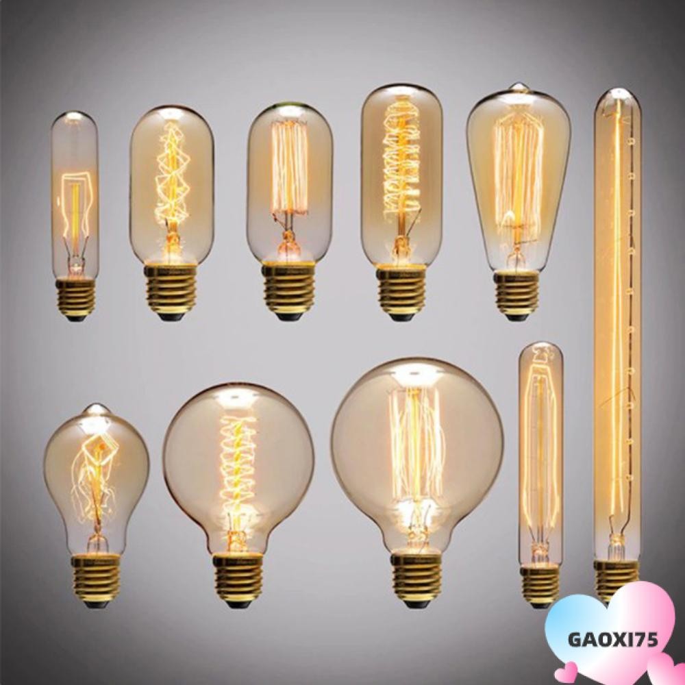 GAOXI75 Filament Bright 40W สกรูขั้วต่อ Ball light ตกแต่ง Edison โคมไฟ ...