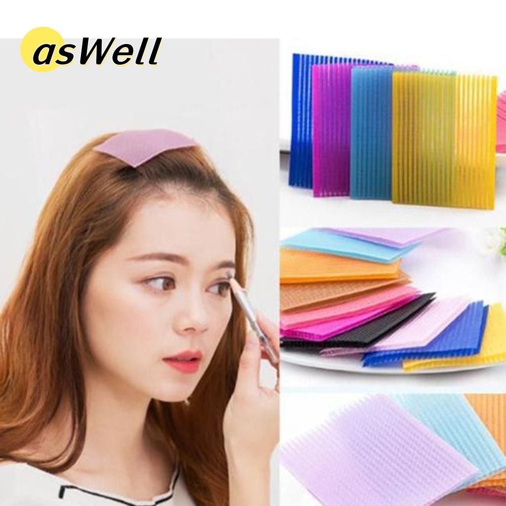 ASWELL 10 ชิ้น/เซ็ต Bangs Magic Paste, ไนลอนผม Fringe Hair Sticky Pad ...