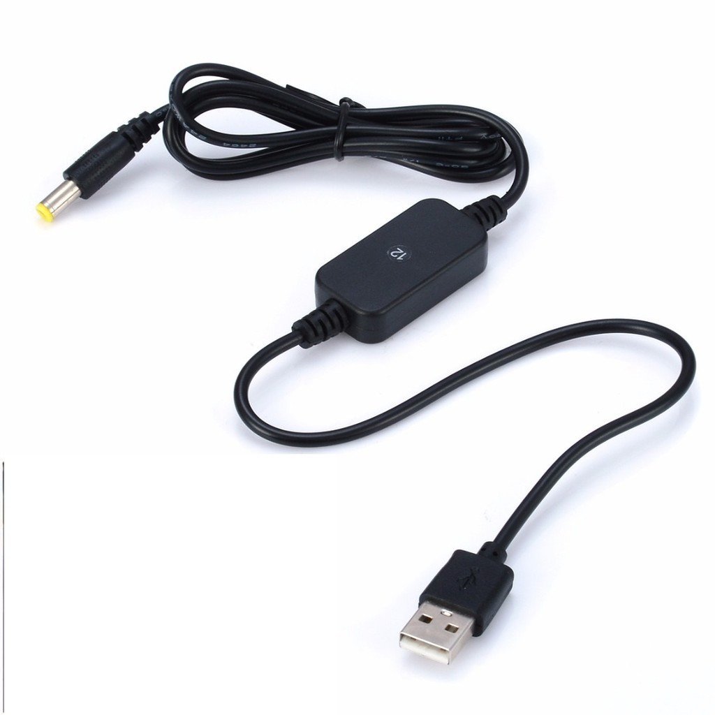 DC-DC สาย แปลงสัญญาณ USB 5V to 12V DC Jack 5.5mmx2.1mm Step-up Power ...
