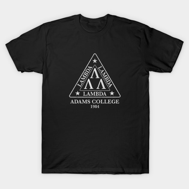 เสื้อยืด Vintage Lambda Lambda Lambda - Adams College 1984 - vintage logo T-Shirt แท้ Cotton 100 ...