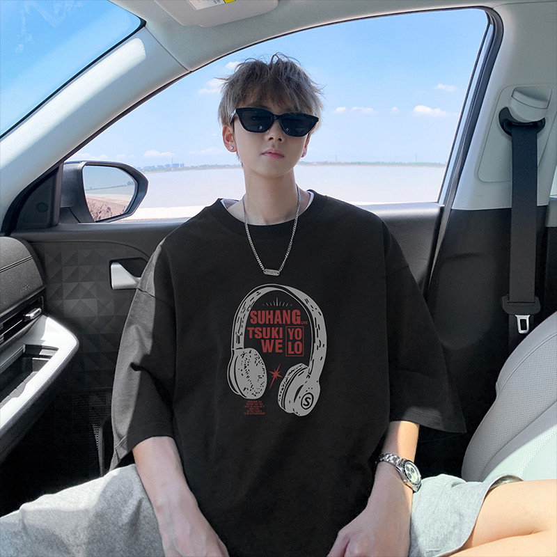 (จัดส่งตลอด 24 ชั่วโมง)Alpha Threads เสื้อยืดสำหรับวัยรุ่นชาย รุ่นฤดู ...