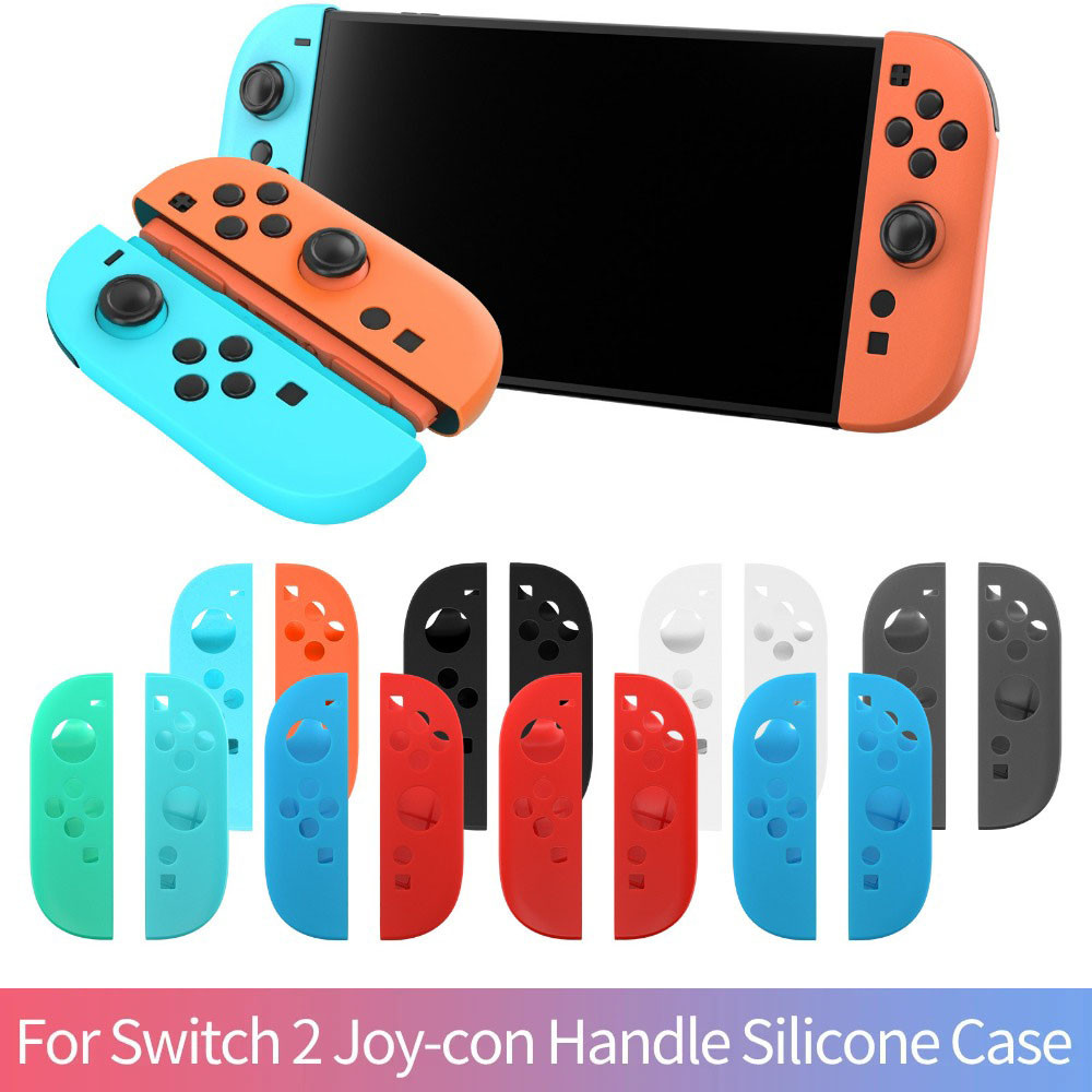 ซิลิโคนนุ่มกรณี Hand Grip Shell ฝาครอบป้องกันสําหรับ Nintendo Switch 2 NS2 JoyCon Controller ...