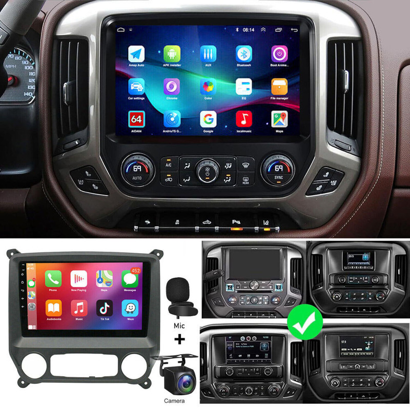 วิทยุสเตอริโอรถยนต์ Android Navi GPS สำหรับ Chevrolet Silverado และ GMC ...
