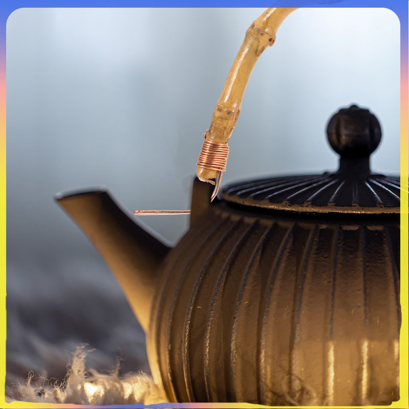 2pcs เทพot Handle ไม้ไผ่ทนทาน น้ำหนักเบา จับถนัดมือ เหมาะสำหรับใช้งาน ...