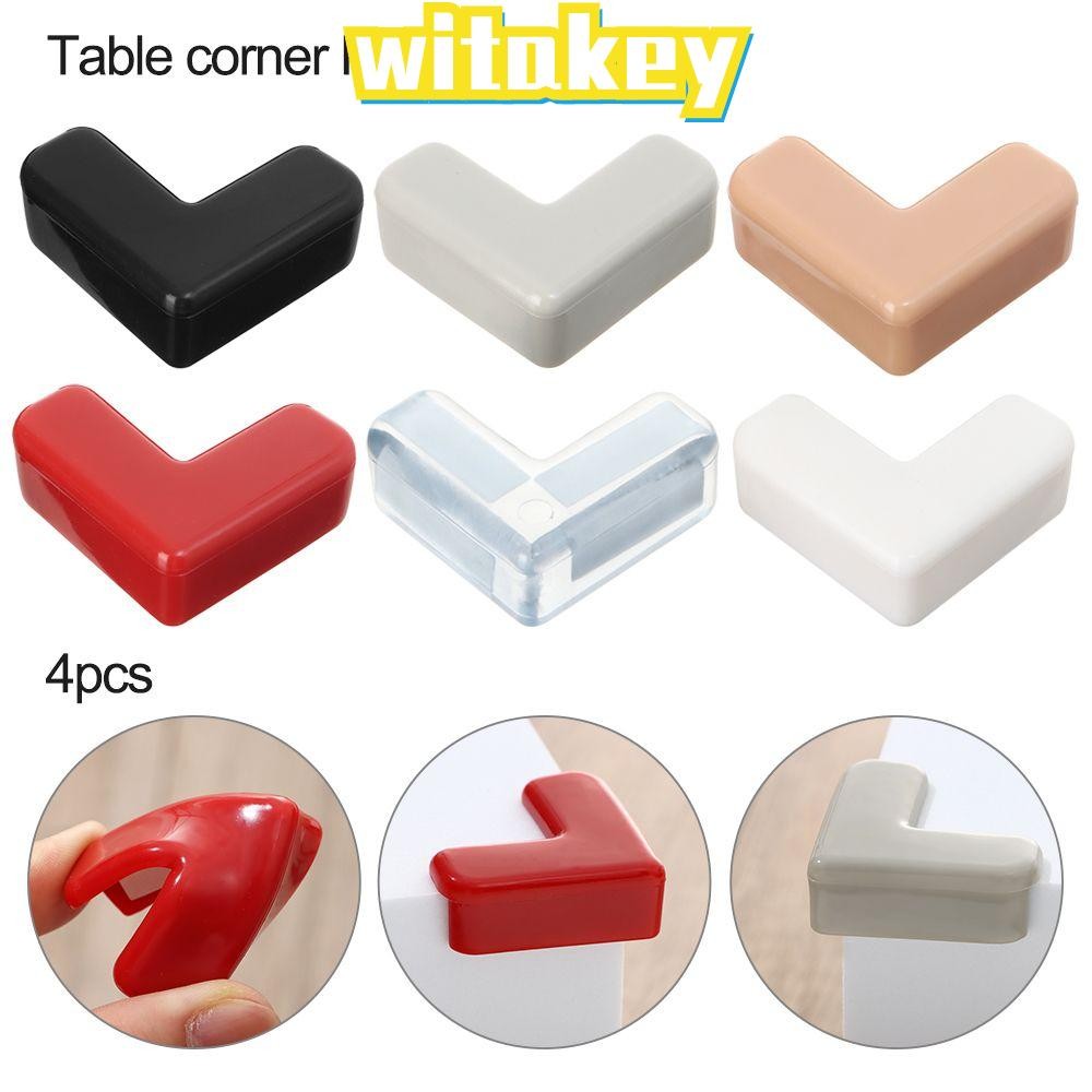 WITAKEY 4 ชิ้นป้องกันขอบเด็กความปลอดภัยโต๊ะโต๊ะตัวป้องกันมุม | Shopee Thailand