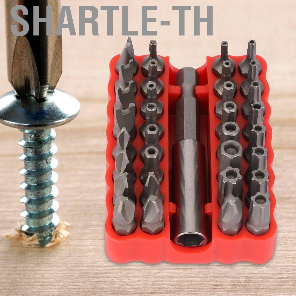 Shartle-th Shartle-th enkelbruke 33 ใน 1 ไขควงบิตกลวงชุด-Chrome Vanadium Steel Star Tri-Wing Hey ...