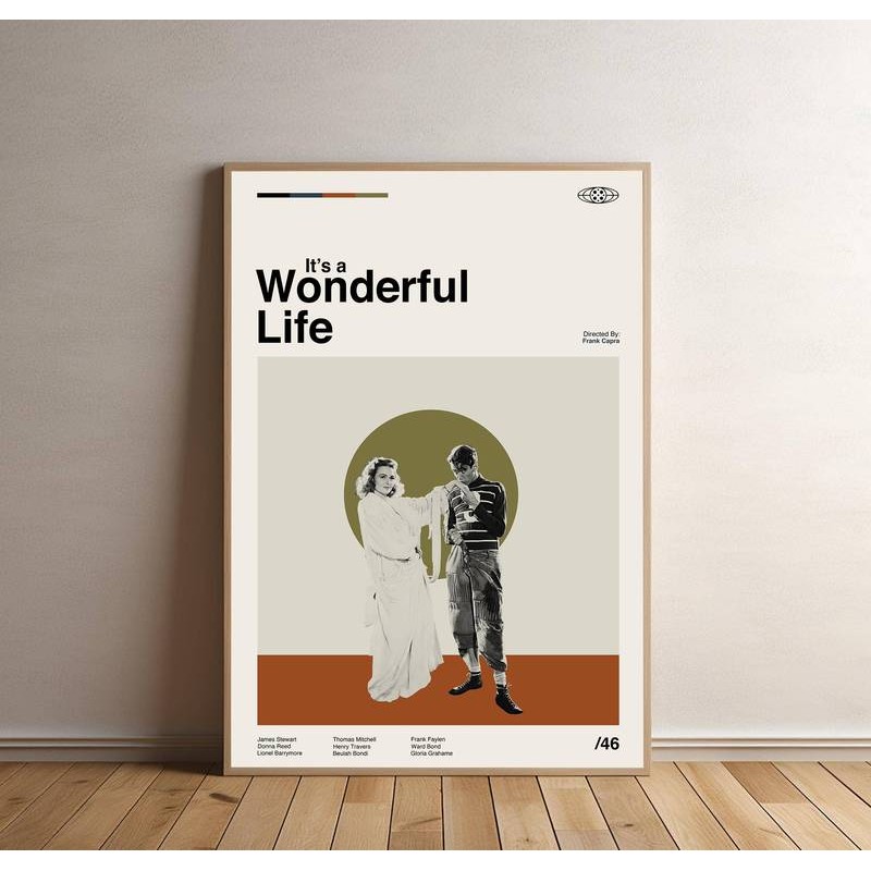 Its A Wonderful Life โปสเตอร์ Its A Wonderful Life ผ้าใบพิมพ์ ...