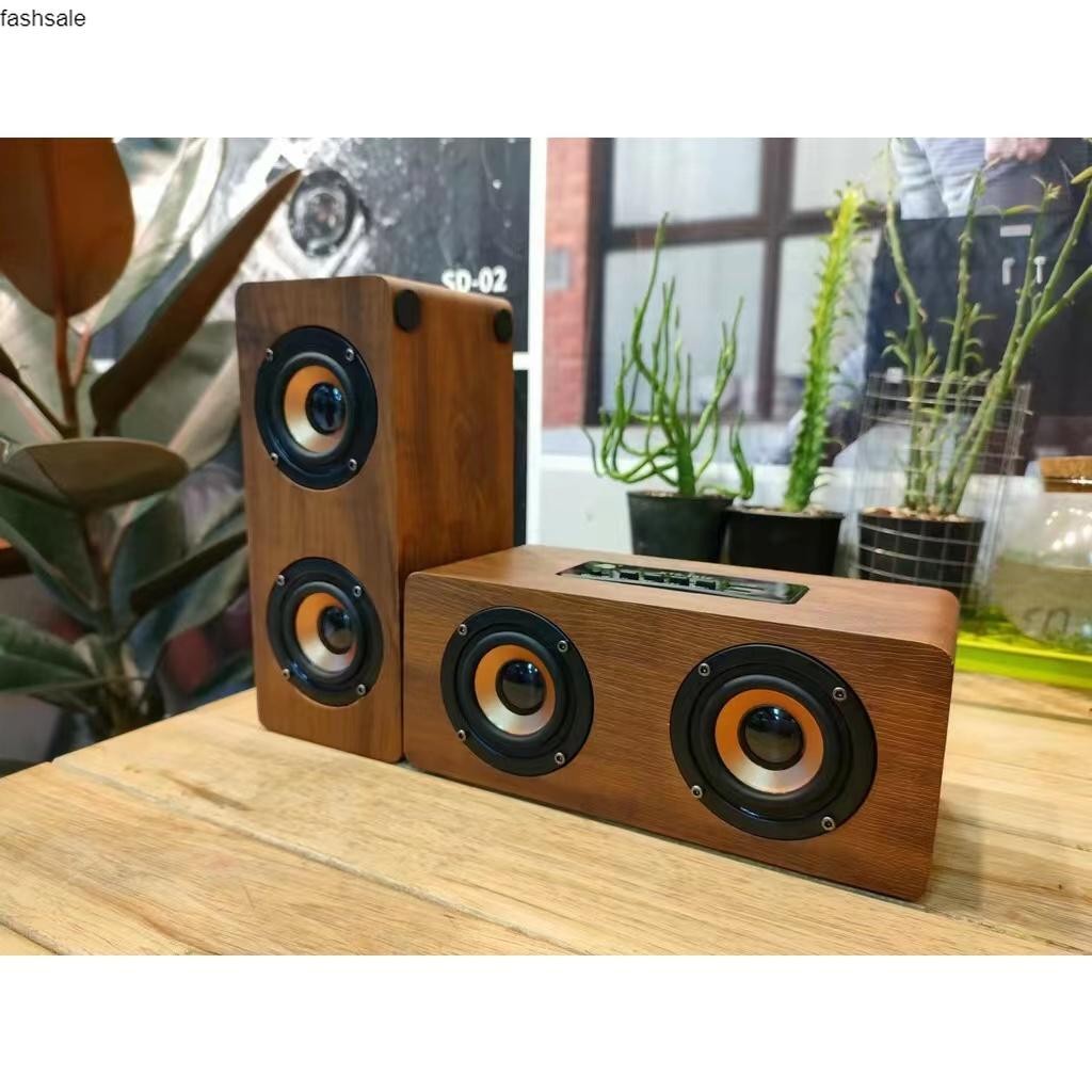 ลำโพงบลูทูธ KTS-1612 ลำโพงไม้มาไหม่ 2ดอก เล็กกระทัดรัด เสียงดี รองรับ USB/TF 1200mAh | Shopee ...