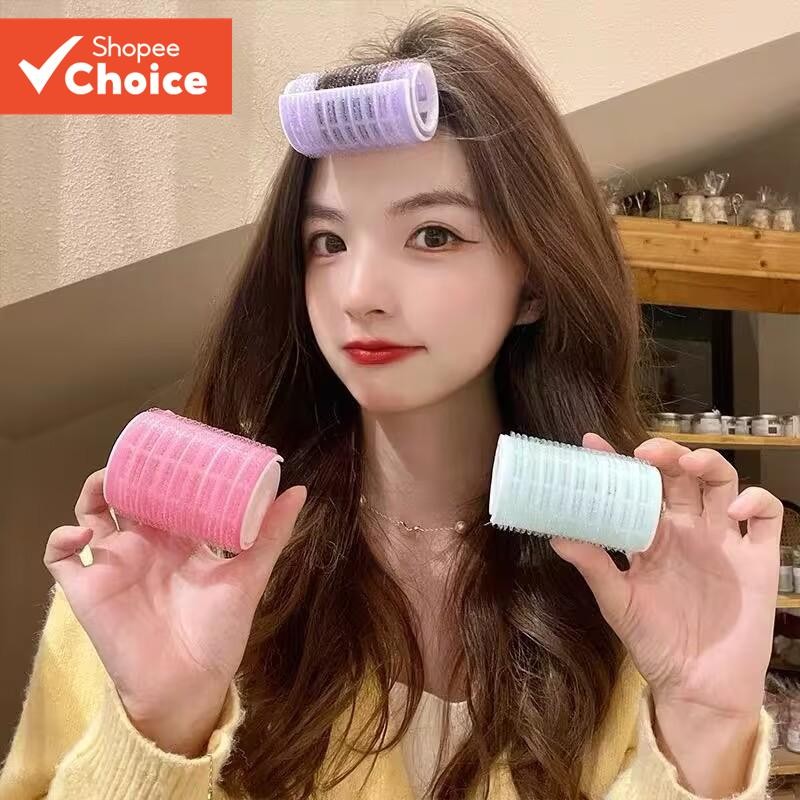 Bangs Curling Iron Double Layer Self-Adhesive Correcting Voluminous ...