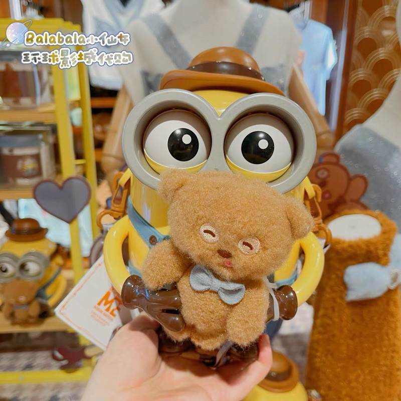 Universal Studios Minions Bob และ tim Bear ดูดสุภาพบุรุษถ้วยฟางถ้วย ...