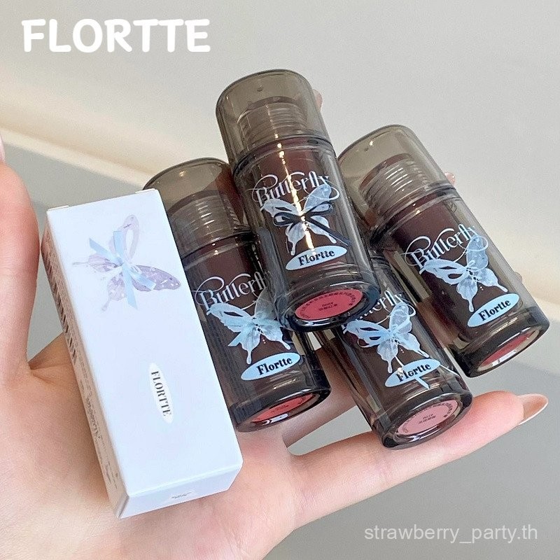 ลิปสติก FLORTTE/Flower Loria Twin Butterfly Series Lip Essence Honey ...