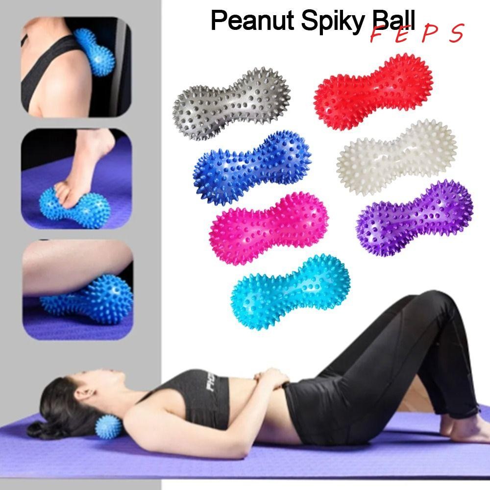 FEPS Peanut Spiry Ball, PVC Muscle Relax Massage Therapy Ball, Fitness Body Trigger Point ...