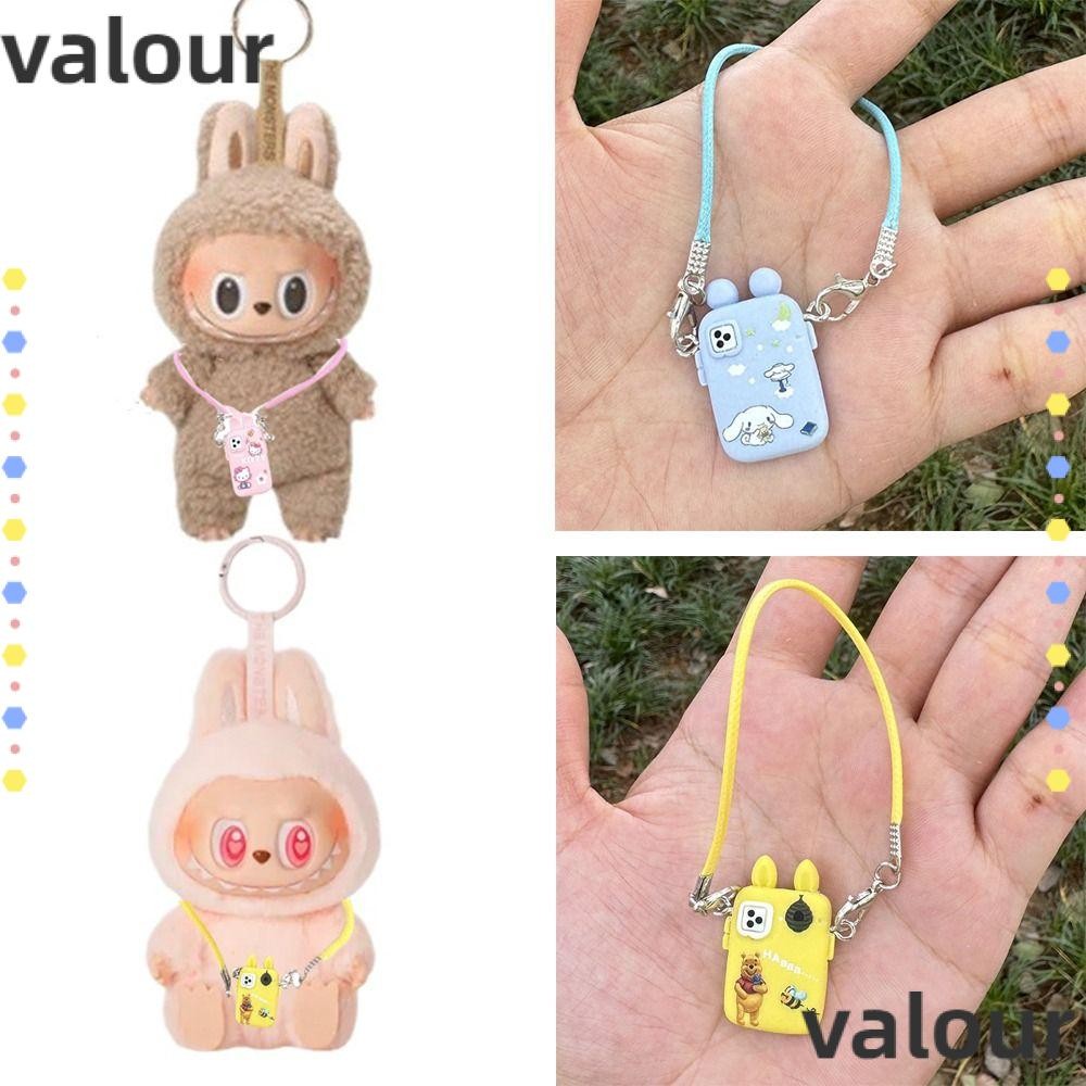 VALOUR Labubu Phone Lanyard Pendant Model, Mini Decorative Cartoon ...