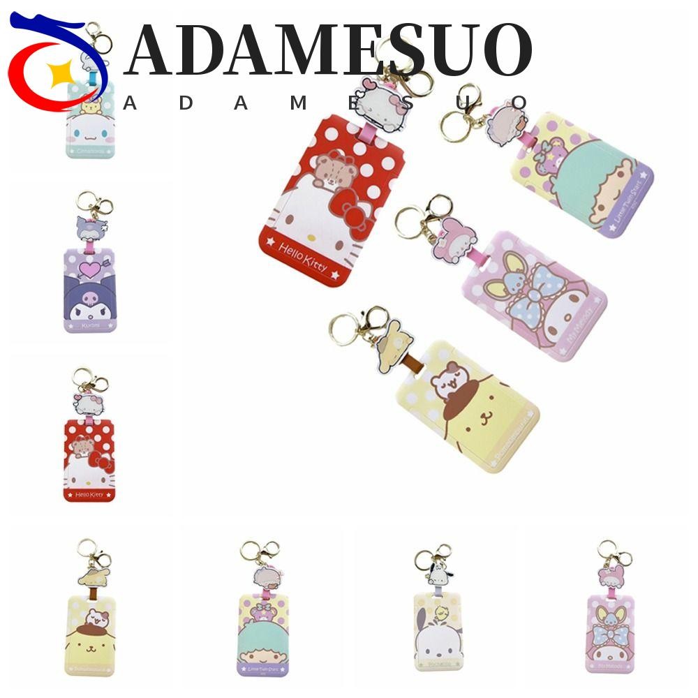 ADAMESUO Kuromi ผู้ถือบัตร, Pochacoo Cinnamoroll การ์ตูนการ์ด, Kawaii Kitty Cat บัตรเครดิต ID ...