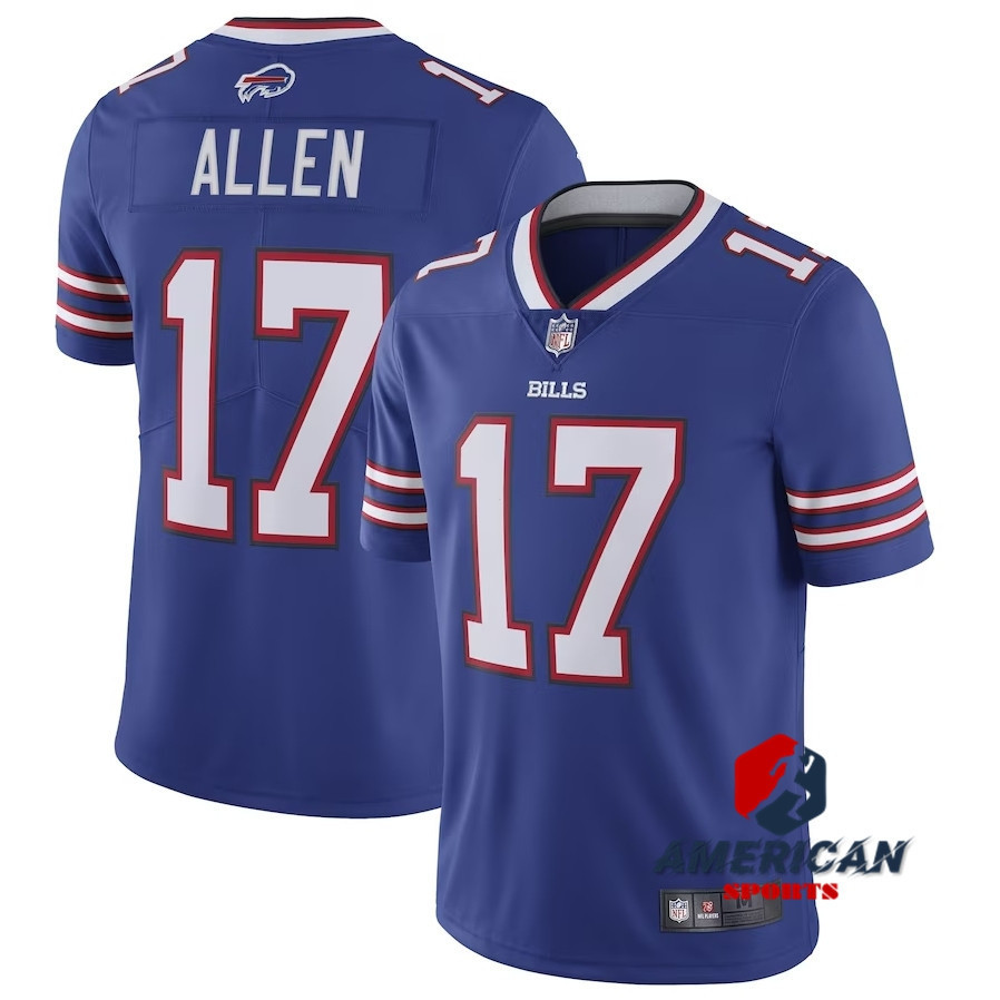 Buffalo Bills Josh Allen Blue Limited เสื้อฟุตบอลอเมริกัน | Shopee Thailand